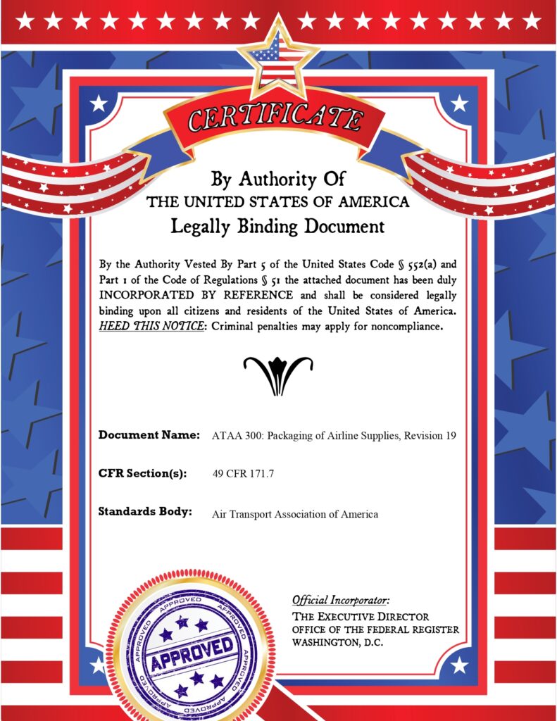 PRODUCTION OF PACKAGING FOR AIRCRAFT PARTS (ATA 300) – AERO TRADING GROUP